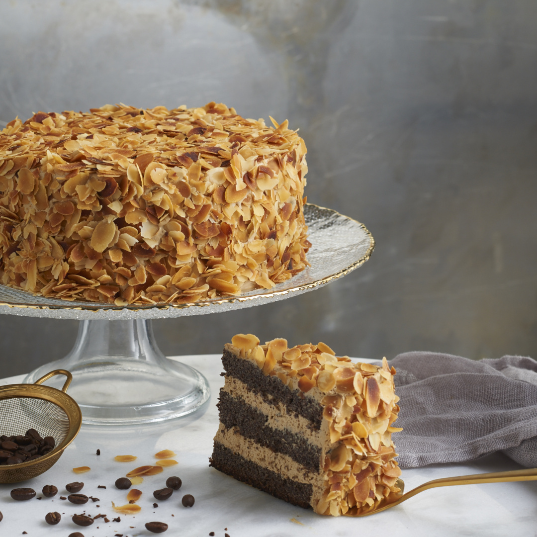 grycanonline > Tort makowo-kawowy z migdałami duży (14-20 porcji ...